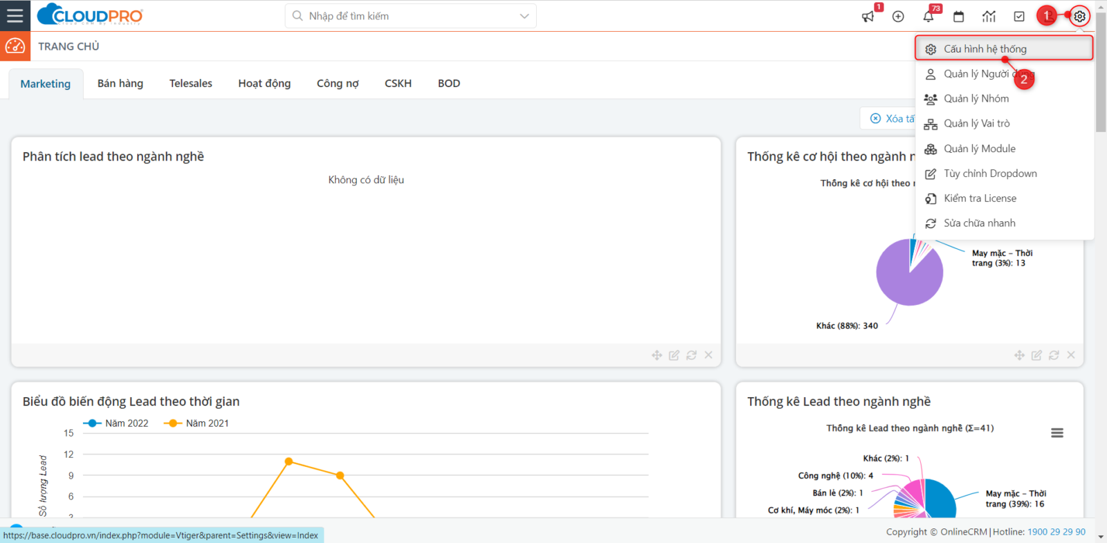 Tel4VN – Hướng dẫn sử dụng CloudproCRM